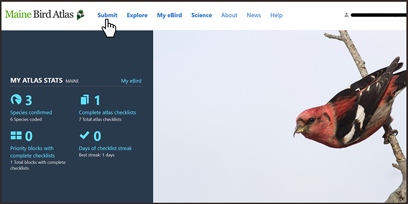 eBird Data Entry User Guide: Submit Data: Maine Bird Atlas: Maine Dept ...